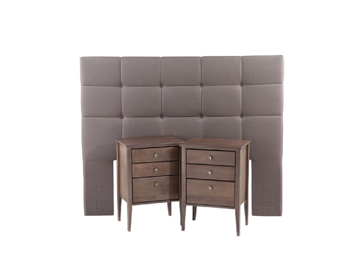 Respaldo y Veladores Rosen Issey Vison 2 Plazas :: DeNony.cl