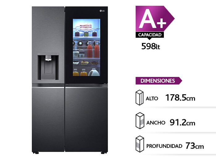 REFRIGERADOR LG LS66SXTC INSTAVIEW™ CRAFT ICE™ CON MOTOR INVERTER ...