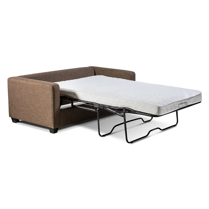 Sofa Cama ROSEN Murano 3 Cuerpos Tela Chocolate :: DeNony.cl