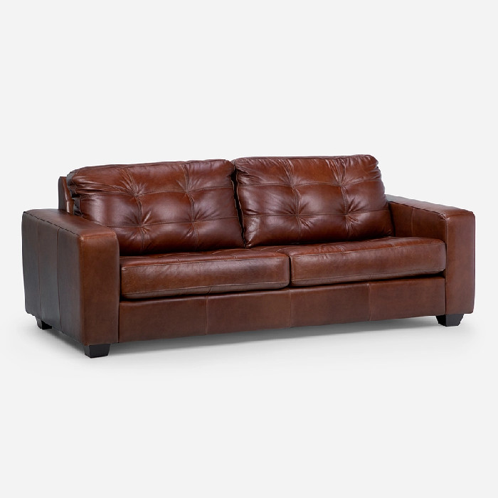 Sofa Rosen Manet 3 Cuerpos Cuero Red Brown Edicion Limitada :: DeNony.cl
