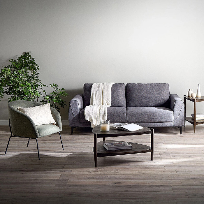 Sofa Rosen Padua 2 Cuerpos Tela Grafito :: DeNony.cl